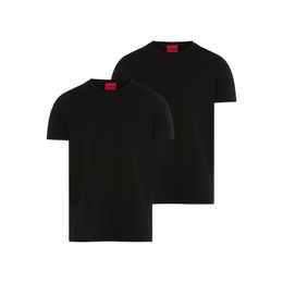 Hugo Herren Hugo T-Shirt &raquo;Hugo-Round&laquo; Packung, 2er, Rundhalsausschnitt, Slim-Fit, Hugo Logo-Druck XL