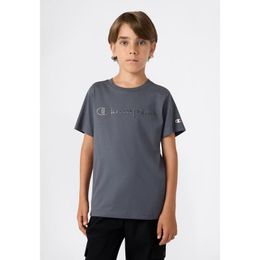 Champion Jungen T-Shirt &raquo;ICONS TONAL Crewneck T-Shirt with Large Logo&laquo; Kurzarm, f&uuml;r Sportmode und Freizeit, mit Rundhalsausschnitt schwarz XL (164/170
