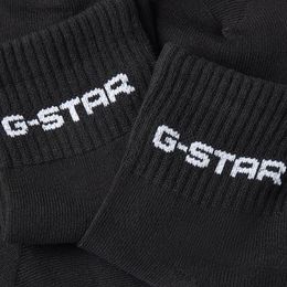 G-Star Raw G-Star Herren G-STAR Kurzsocken &raquo;GROVE, 3 PACK ANKLE SPORTS SOCKS&laquo; Packung, 3 Paar tlg. mit Logo-Jacquard 44-47
