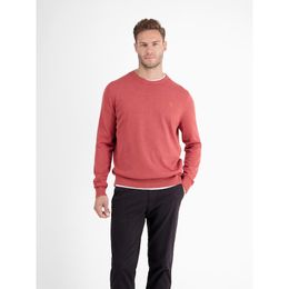 Lerros Herren Lerros Strickpullover &raquo;Crewneck Strickpullover&laquo; Weicher Strick-Pullover, Rundhalsausschnitt, lange &Auml;rmel, pflegeleicht rot S