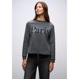 Street One Damen Street One Sweatshirt, mit Print, Wording Artwork 40