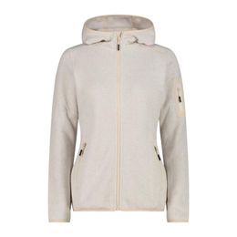 CMP Damen CMP &raquo;KNITTED MELANGE HOODY WOMAN HOODY JACKET&laquo; mit Kapuze f&uuml;r Outdoor-Aktivit&auml;ten, mit Kapuze, atmungsaktiv 38
