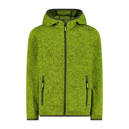 CMP Jungen CMP Strickfleecejacke &raquo;KID JACKET FIX HOOD&laquo; mit Kapuze sportlicher Stil, w&auml;rmendes und atmungsaktives Material 176
