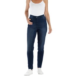 CR&Eacute;ATION L Damen High-waist-Jeans in Karottenform dark blue Gr&ouml;&szlig;e 52