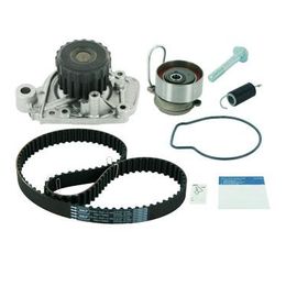 SKF Wasserpumpe + Zahnriemensatz VKMC 93616 mit Dichtungen f&uuml;r HONDA 19200-PLM-A01 04145-PLC-305 14517-PLC-013