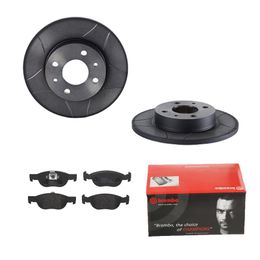 Brembo Bremsensatz, Scheibenbremse 1420-56018 hinten rechts links Geschlitzt 240mm f&uuml;r ZASTAVA ALFA ROMEO FIAT LANCIA FORD ABARTH 7566931 60805117 717