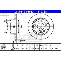 ATE Bremsensatz-Vorderachse SG00000CVK Bremsensatz, Scheibenbremse vorne hinten rechts links bel&uuml;ftet 307mm f&uuml;r MINI BMW 34116770251 34119804735 34219