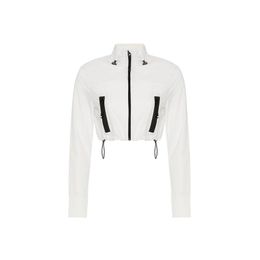 MOROTAI Athletic Jacket 'CHROME TACTICAL BOMBER' female White size XS