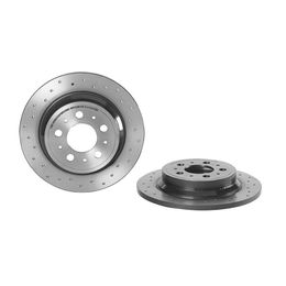 Brembo Bremsscheibe XTRA LINE 08.7765.1X hinten rechts links Gelocht 288mm f&uuml;r VOLVO 9434167 94341670 94341674