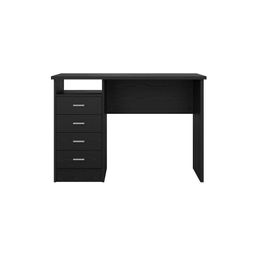 ebuy24 Schreibtisch FunctionPlus Schwarz 110 x 49 cm | Gr.: onesize