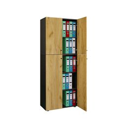 ebuy24 B&uuml;roschrank LonaXXL5DT anthrazit Anthrazit 70 x 39 cm | Gr.: onesize