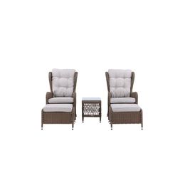 ebuy24 Gartenset Washington 2 Natur, beige 1 x 1 cm | Gr.: onesize