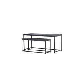 ebuy24 Couchtisch Staal Schwarz 43 x 100 cm | Gr.: onesize