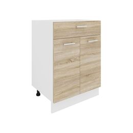 ebuy24 K&uuml;chenunterschrank Esilo Wei&szlig; 60 x 46 cm | Gr.: onesize