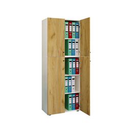 ebuy24 B&uuml;roschrank LonaXXL5DT wei&szlig; Wei&szlig; 70 x 39 cm | Gr.: onesize