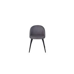 ebuy24 Esszimmerstuhl Velvet Grau 2er Set | Gr.: onesize