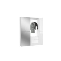 ebuy24 Garderobenaufstellung ProjektX Wei&szlig; 163 x 34 cm | Gr.: onesize