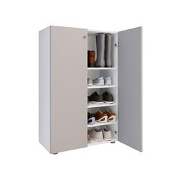 ebuy24 Schuhschrank LonaXL5DT wei&szlig; Wei&szlig; 70 x 39 cm | Gr.: onesize