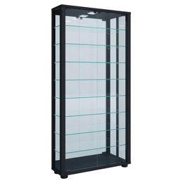 ebuy24 Vitrinenschrank LumoMaxi 10 Schwarz 59 x 18 cm | Gr.: onesize