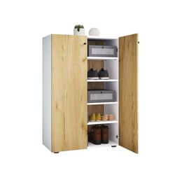 ebuy24 Schuhschrank LonaXL5DT wei&szlig; Wei&szlig; 70 x 39 cm | Gr.: onesize