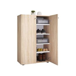 ebuy24 Schuhschrank LonaXL5DT Eiche Eiche 70 x 39 cm | Gr.: onesize