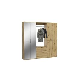 ebuy24 Garderobenm&ouml;bel ProjektX Eiche 183 x 34 cm | Gr.: onesize