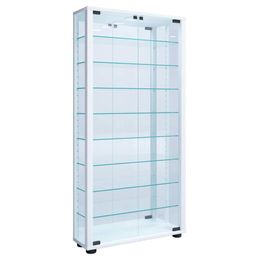 ebuy24 Vitrinenschrank VitrosaMaxi 9 Wei&szlig; 59 x 18 cm | Gr.: onesize