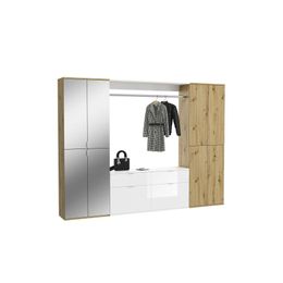 ebuy24 Garderobenm&ouml;bel ProjektX Eiche 243 x 34 cm | Gr.: onesize