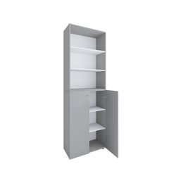 ebuy24 B&uuml;roschrank Lona2XLDTR grau Grau 70 x 39 cm | Gr.: onesize