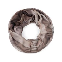 styleBREAKER Loop Schlauchschal Aquarell Farbverlauf in Dunkelbraun-Taupe | Gr.: onesize