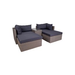 ebuy24 Loungeset Rosino Grau 158 x 190 cm | Gr.: onesize