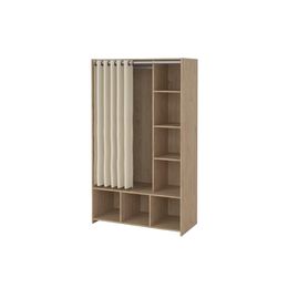 ebuy24 Kleiderschrank Kit Nussbaum 105 x 49 cm | Gr.: onesize