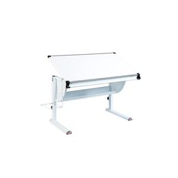 ebuy24 Schreibtisch Matkan Wei&szlig; 118 x 72 cm | Gr.: onesize