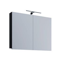 ebuy24 Spiegelschrank VCB1 Schwarz 60 x 12 cm | Gr.: onesize