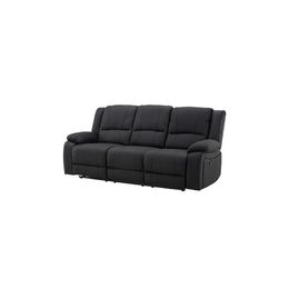 ebuy24 Sofa Singapore Schwarz 218 x 96 cm | Gr.: onesize
