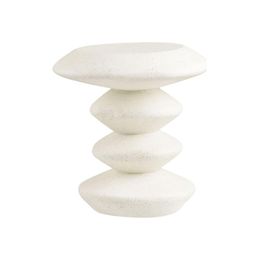 ebuy24 Couchtisch Inge Wei&szlig; 36 x 36 cm | Gr.: onesize