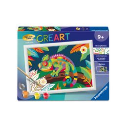 Ravensburger Verlag GmbH Nonbook - CreArt, Malen nach Zahlen Kinder - Farbenfrohes Cham&auml;leon | Gr.: onesize