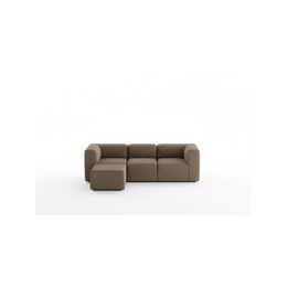 ebuy24 Chaiselongsofa Cubic Braun 257 x 164 cm | Gr.: onesize