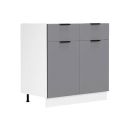 ebuy24 K&uuml;chenunterschrank Fasola Grau 80 x 46 cm | Gr.: onesize
