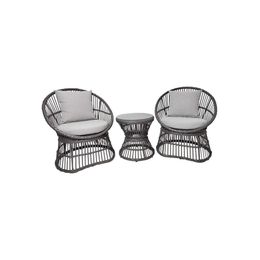 ebuy24 Lounge-Set Natal 3-teilig Rattan 48 x 64 cm | Gr.: onesize