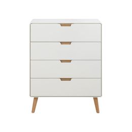 ebuy24 Kommode Lowell Wei&szlig; 80 x 40 cm | Gr.: onesize