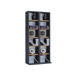 ebuy24 Regal Milano Eiche Anthrazit 42 x 20 cm | Gr.: onesize
