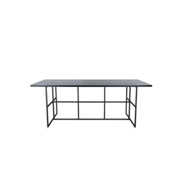 ebuy24 Esstisch Leif Schwarz, Glas klar 90 x 200 cm | Gr.: onesize