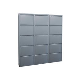 ebuy24 Schuhschrank Pisa 9 Grau 150 x 16 cm | Gr.: onesize