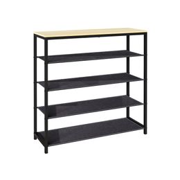 ebuy24 Schuhschrank Taliro4 schwarz Eiche 90 x 30 cm | Gr.: onesize