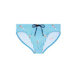 HOM Badehose Swim Mini Briefs Viareggio in blue-white stripes | Gr.: XL