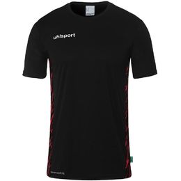 Uhlsport Sportshirt "Progressive 28 Poly Shirt Kurzarm" in Schwarz | Gr.: onesize