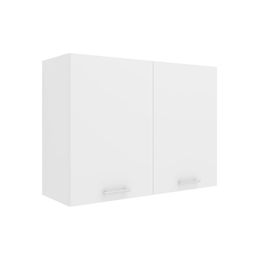 ebuy24 K&uuml;chenoberschrank Esilo Wei&szlig; 80 x 31 cm | Gr.: onesize