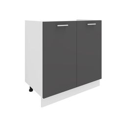 ebuy24 K&uuml;chenunterschrank Esilo Wei&szlig; 80 x 46 cm | Gr.: onesize