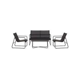 ebuy24 Sofa-set 4 teilig Schwarz 1 x 1 cm | Gr.: onesize